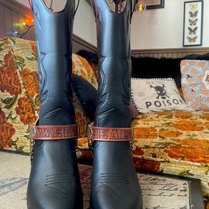 CUSTOMIZABLE - Custom Leather Boot Harness Set - Etsy