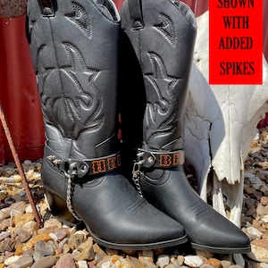 CUSTOMIZABLE - Custom Leather Boot Harness Set - Etsy