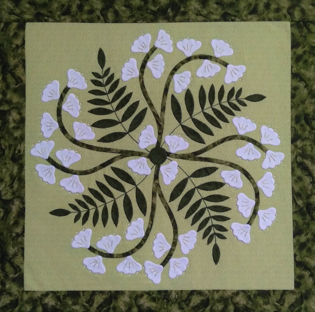 Flowering Fern Applique Pattern - Etsy