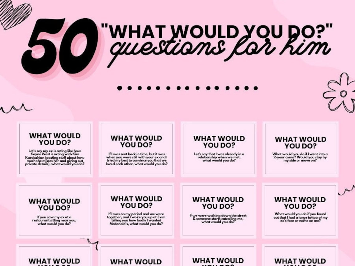 50 What Would You Do Questions LDR Questions Questions for Couples ...