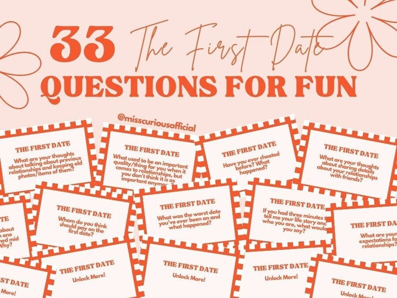 33 First Date Questions LDR Questions Questions for Couples Games for ...