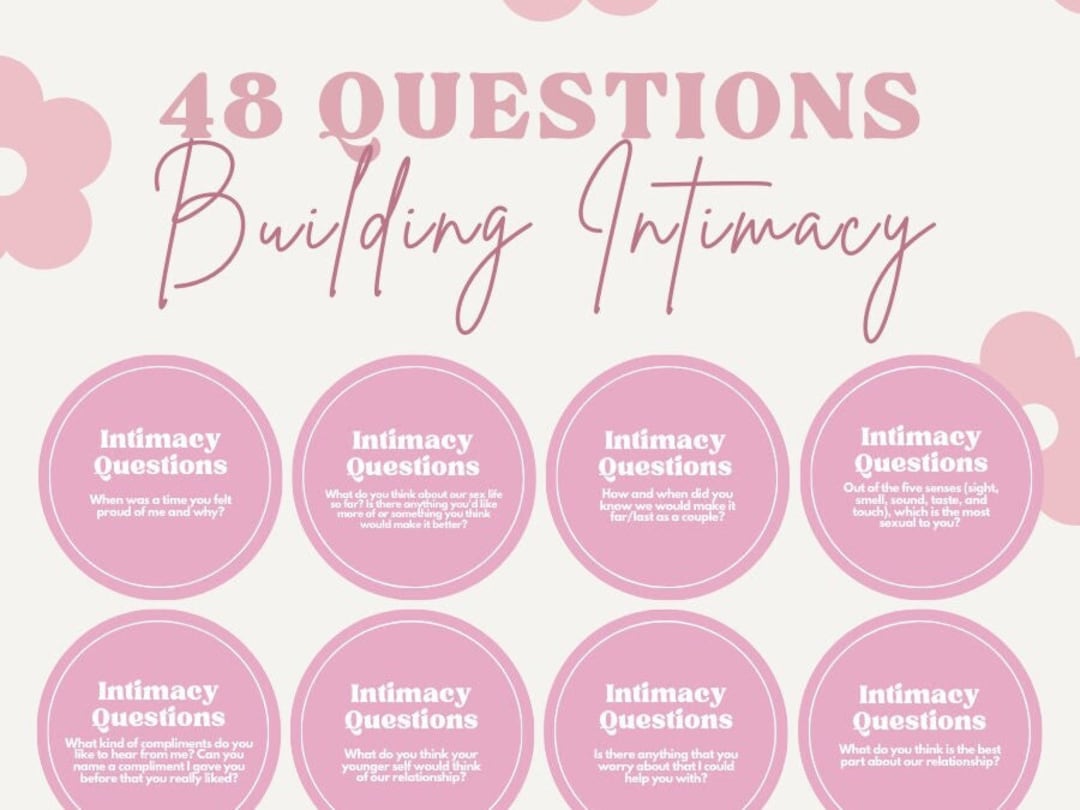 48 Building Intimacy Questions LDR Questions Questions for Couples ...