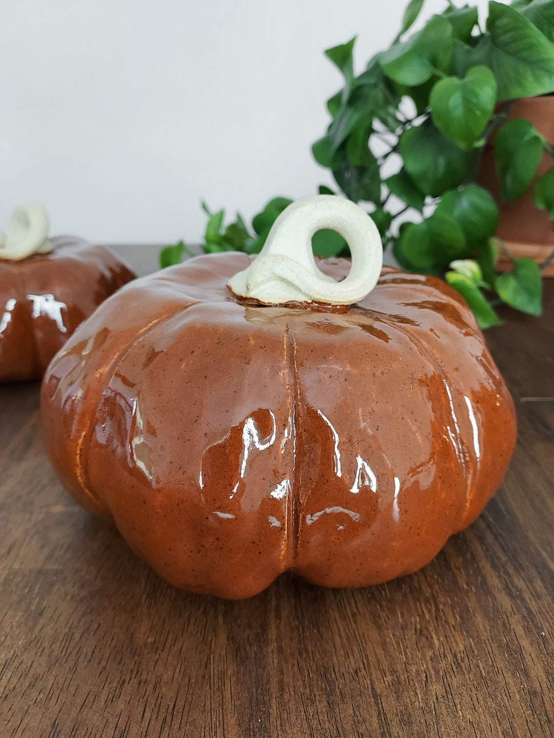 Large Ceramic Pumpkin - Etsy
