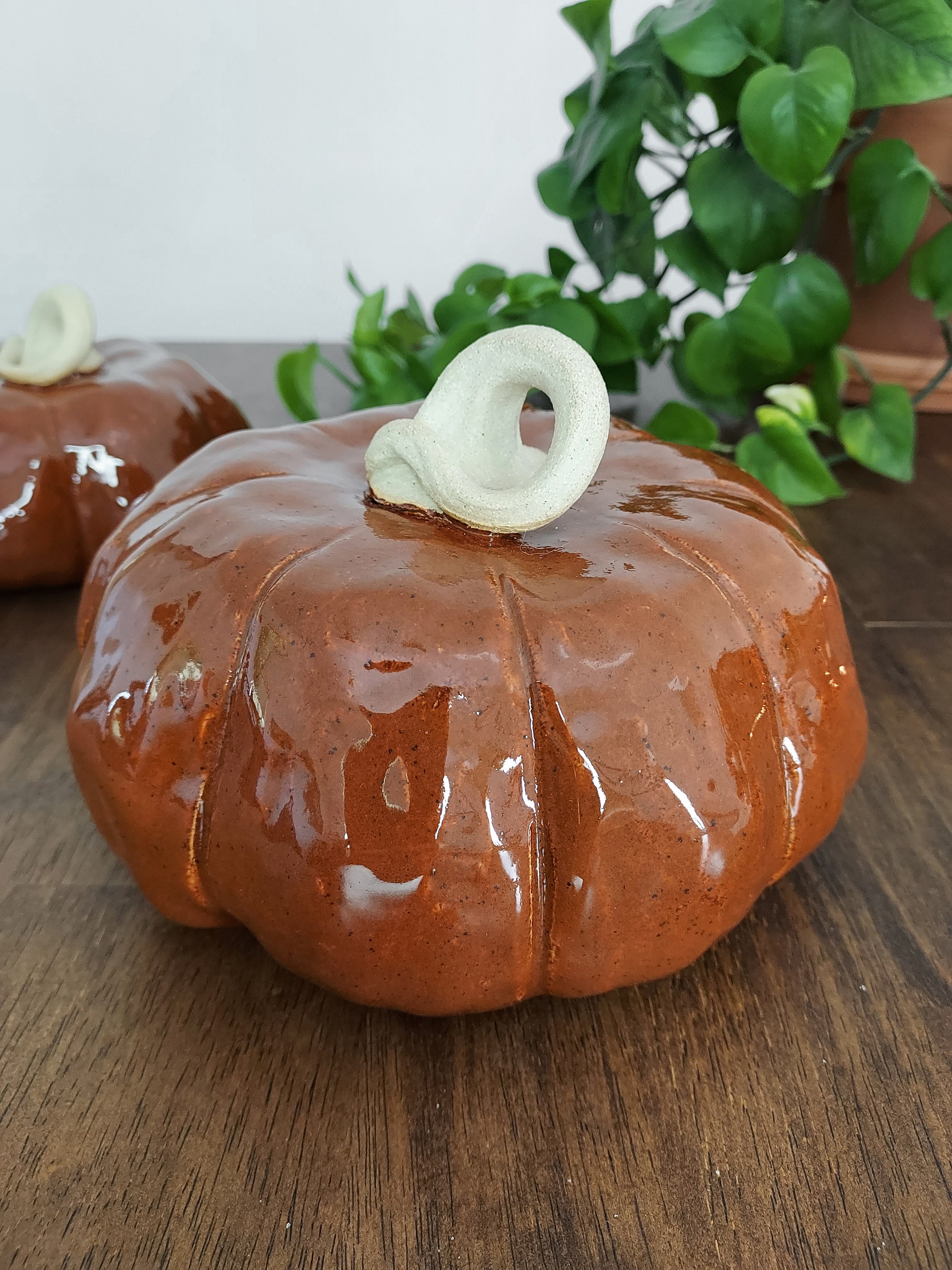 Large Ceramic Pumpkin - Etsy