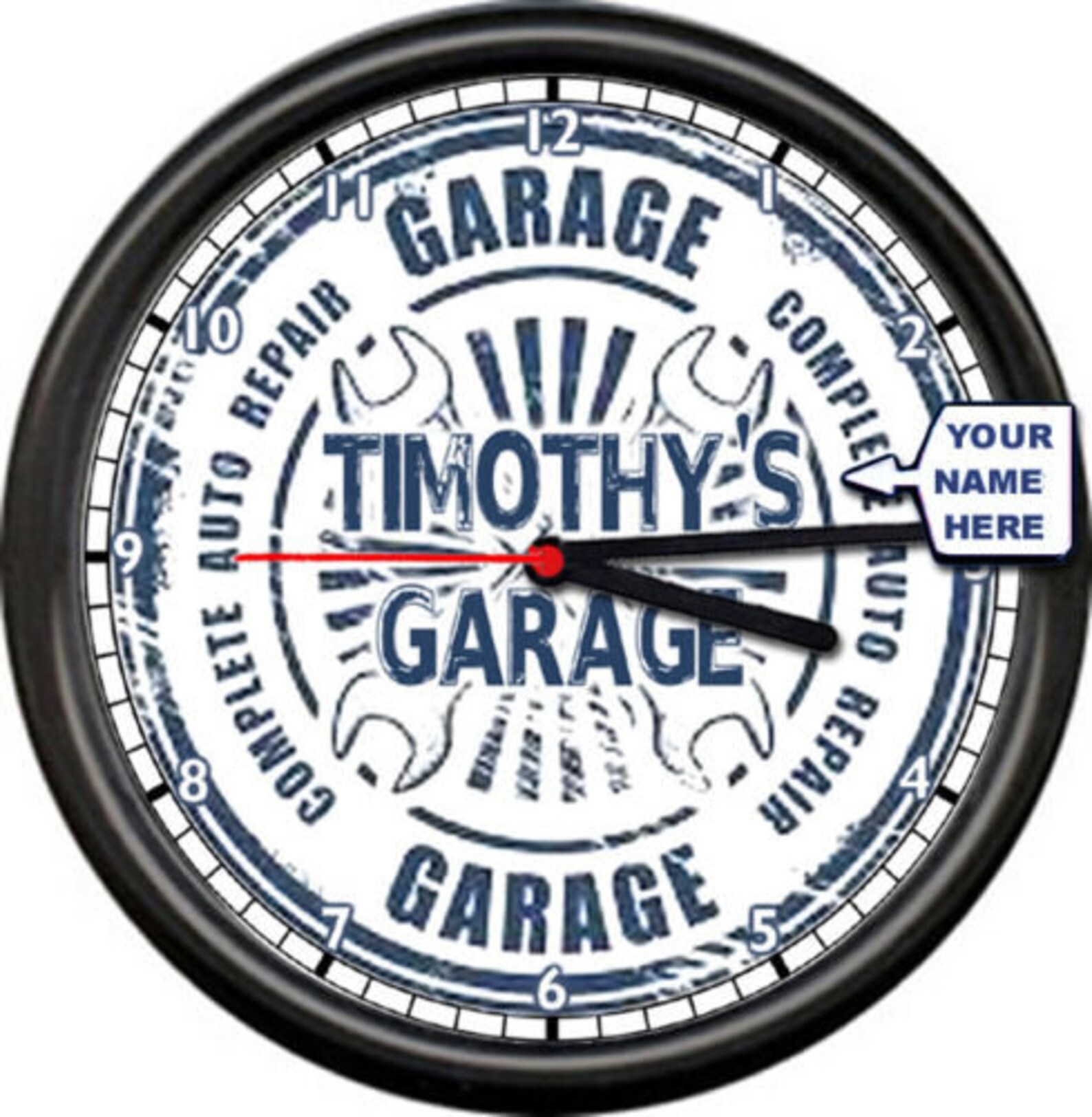 Personalized Name Custom Garage Auto Tool Mechanic Repair Service Wall ...