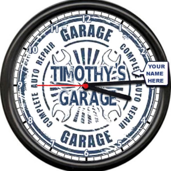 Custom Clock for Mechanic - Etsy