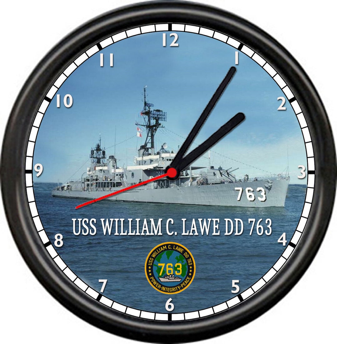 USS WILLIAM Dd Lawe 763 US Navy Sailor Veteran Military Ship Sign Wall ...