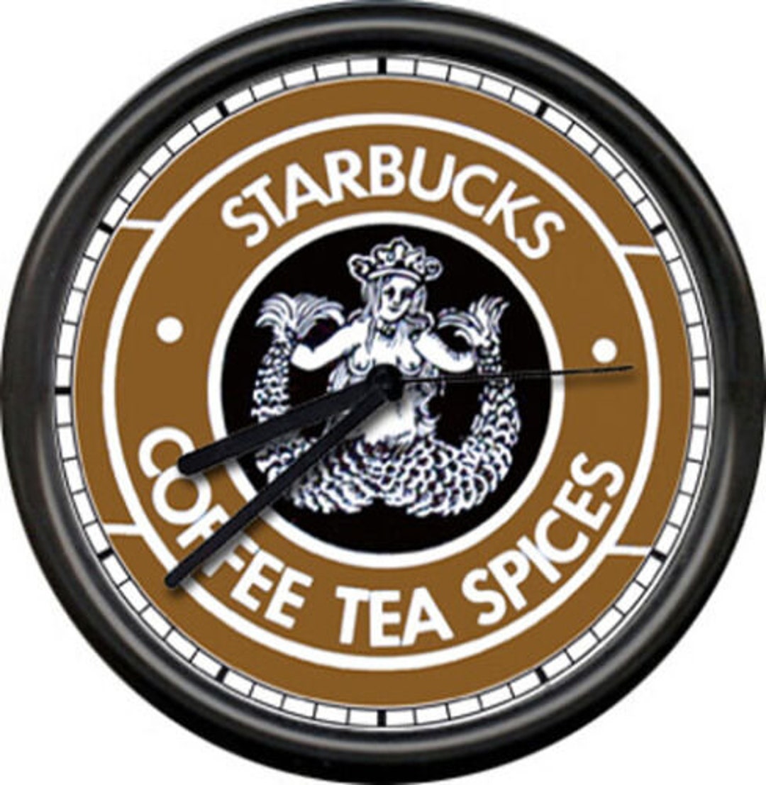 Starbucks Coffee Seattle Mermaid Espresso Pike Place Market Sign Wall ...