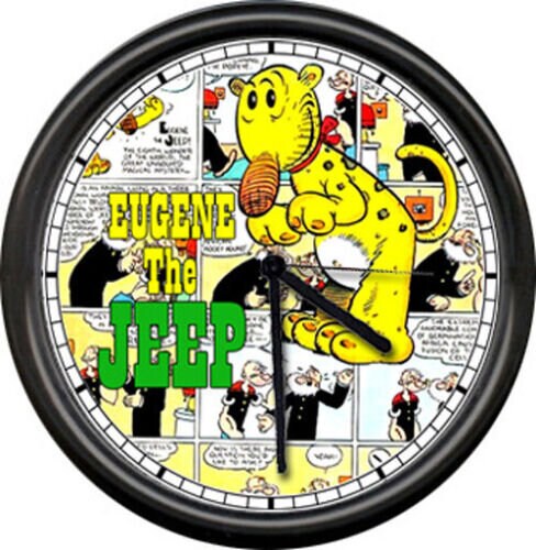 Eugene the Jeep Popeye Newspaper Comic Book Cartoon Strip Wall Clock - Etsy