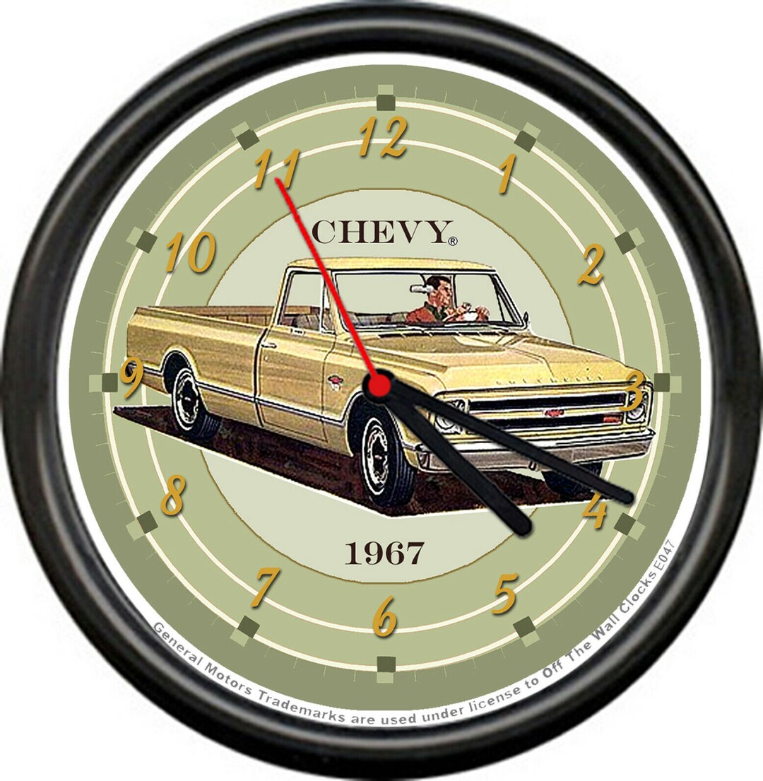 Licensed 1967 Chevy Pickup Truck Vintage Chevrolet General Motors Wall ...