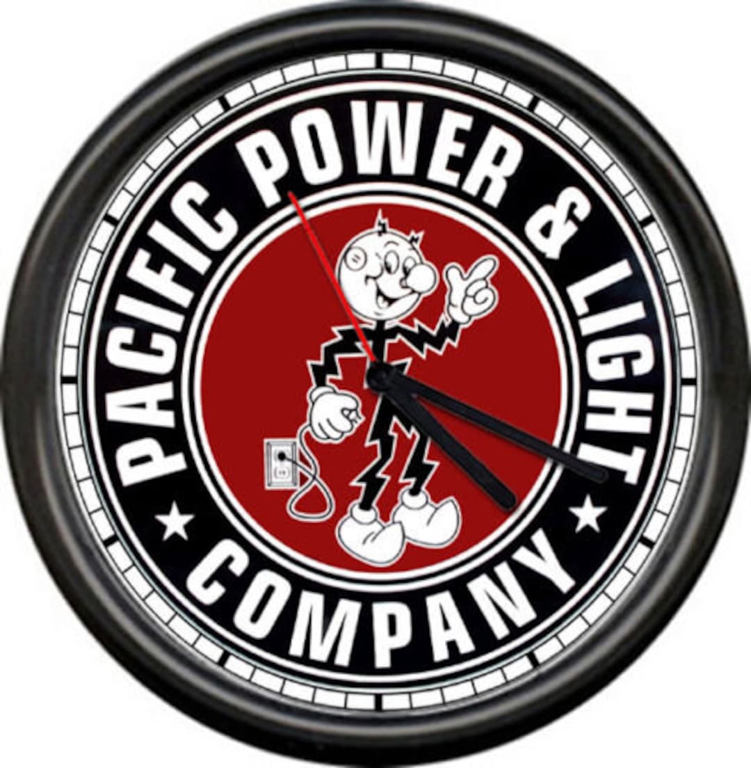 Reddy Kilowatt Pacific Power Co. Electrician Utility Lineman Sign Wall ...