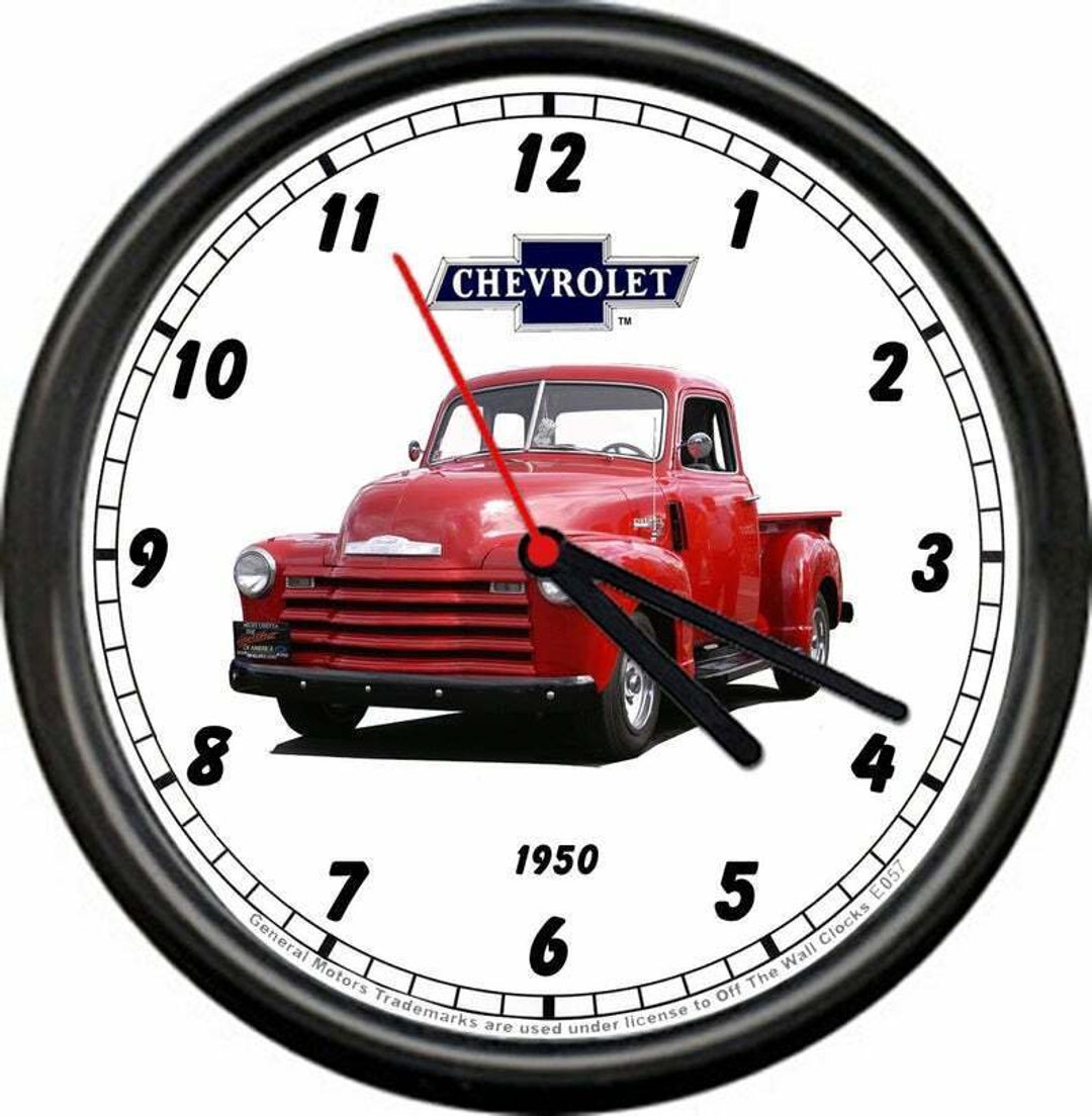 Licensed 1950 Red Chevrolet Chevy Pickup Truck General Motors Sign Wall ...