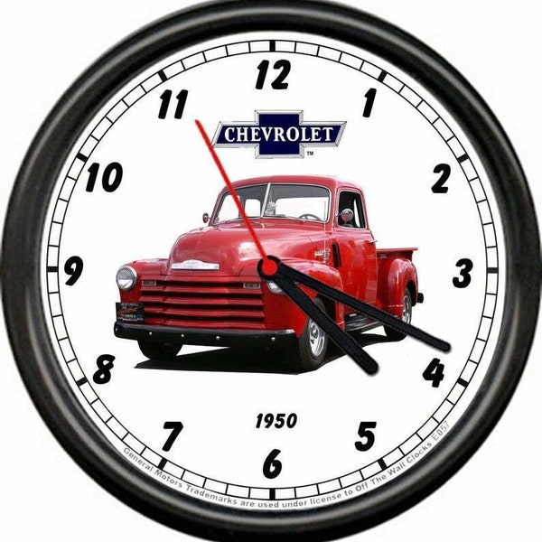 Red Wall Clock - Etsy