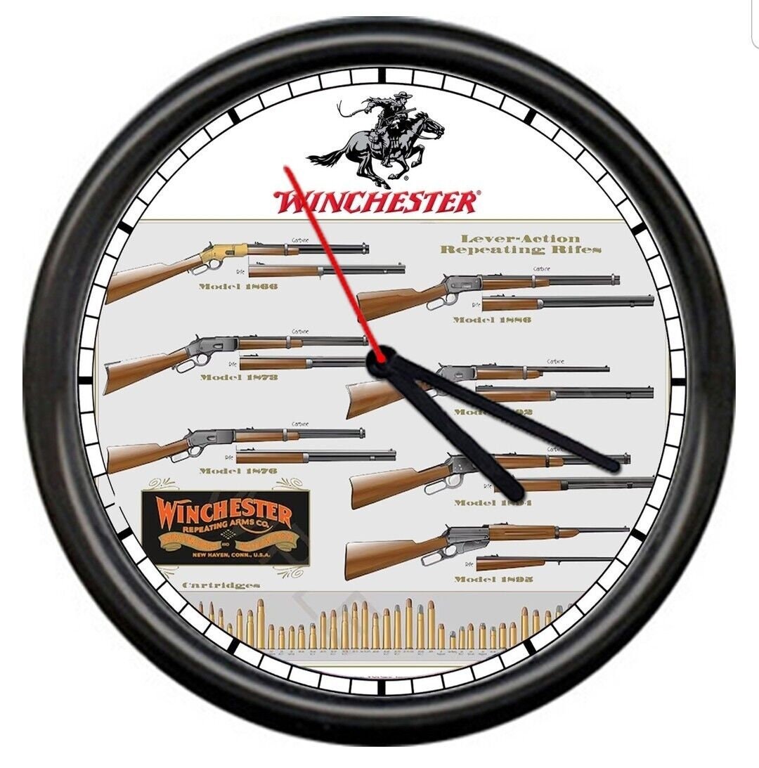 Winchester Rifle Repeating Lever Action Hunter Gun Dealer Sign Wall ...