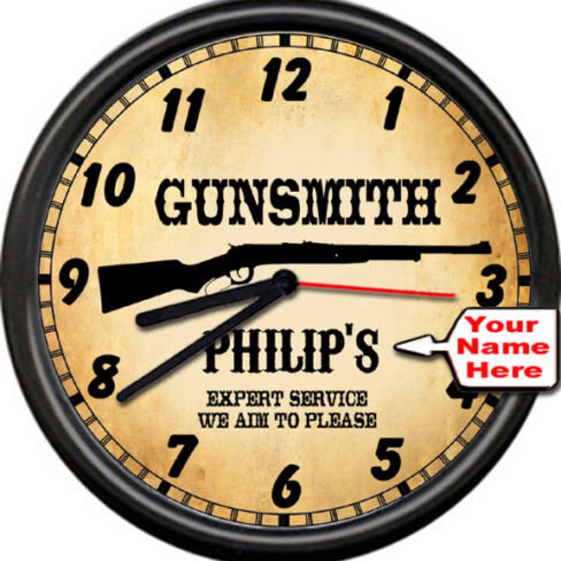 Firearms Clock - Etsy