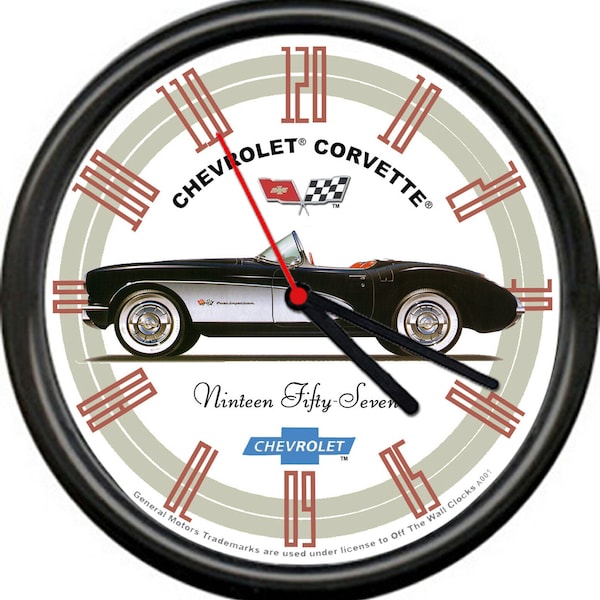 Vintage Corvette Clock - Etsy