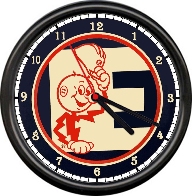 Reddy Kilowatt Vintage Logo Ohio Edison Company Electrician Sign Wall ...