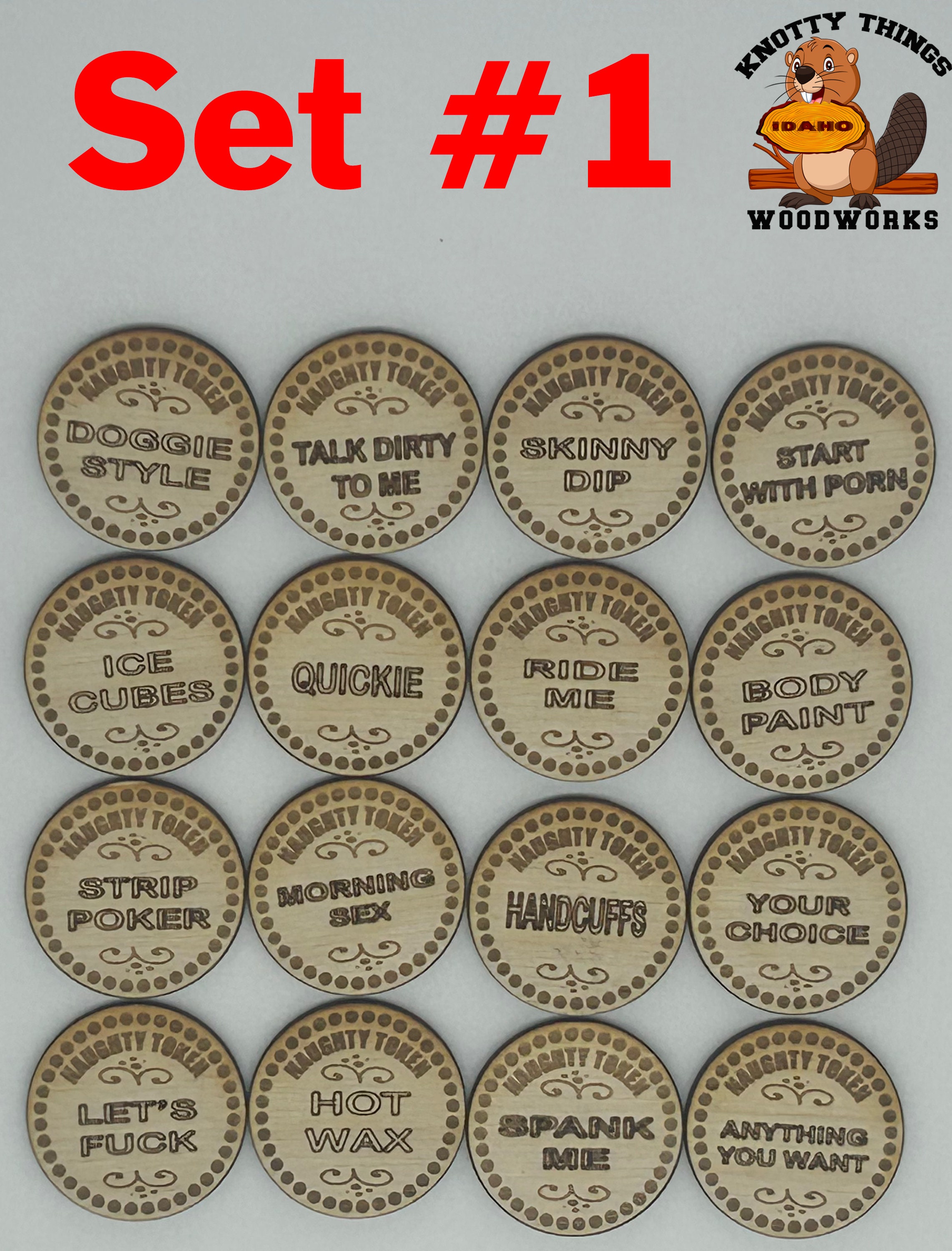 Naughty Tokens Set Sex Tokens Naughty Valentines Tokens Couples