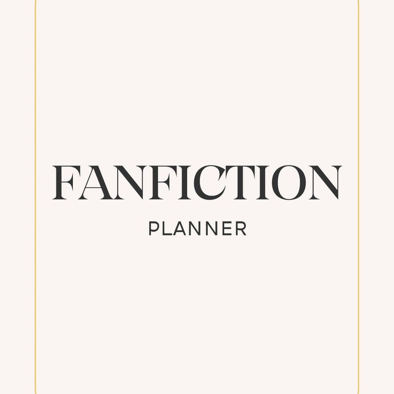 Fanfiction Notebook - Etsy