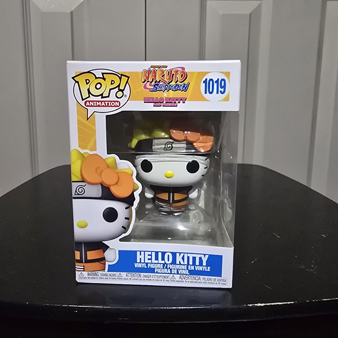 Naruto Shippuden X Hello Kitty Funko Pop Hello Kitty as Naruto - Etsy