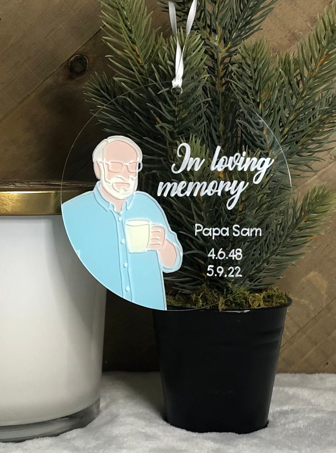 Personalized in Loving Memory Ornament Lost Loved One - Etsy