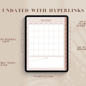 Terracotta Digital Planner, Undated, Goodnotes Planner, Notability ...