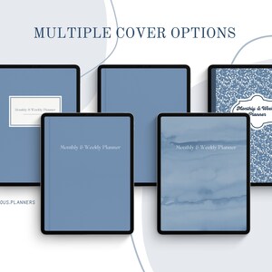 Dusty Blue Digital Planner, Undated, Goodnotes Planner, Notability ...