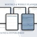 Dusty Blue Digital Planner, Undated, Goodnotes Planner, Notability ...