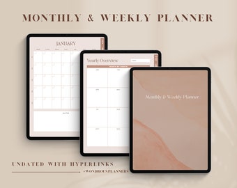 Dusty Blue Digital Planner, Undated, Goodnotes Planner, Notability ...