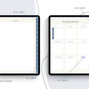 Dusty Blue Digital Planner, Undated, Goodnotes Planner, Notability ...