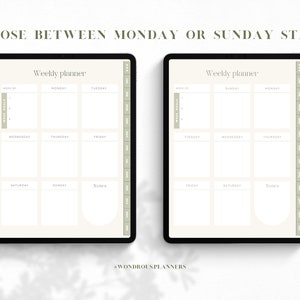 Olive Green Digital Planner, Undated, Goodnotes Planner, Notability ...