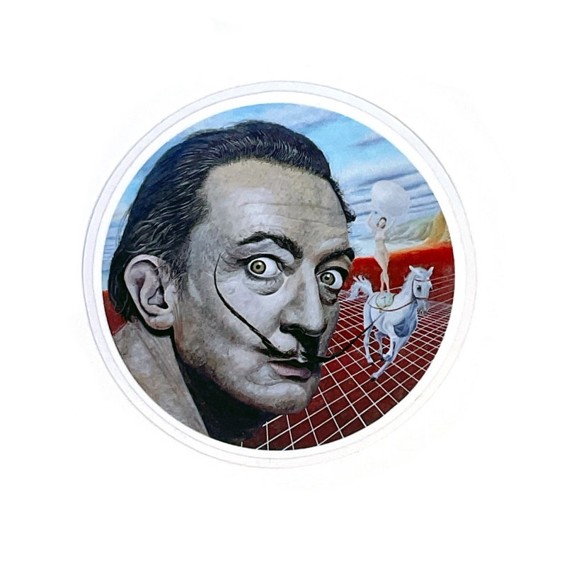 Salvador Dali Sticker Art History Handmade - Etsy