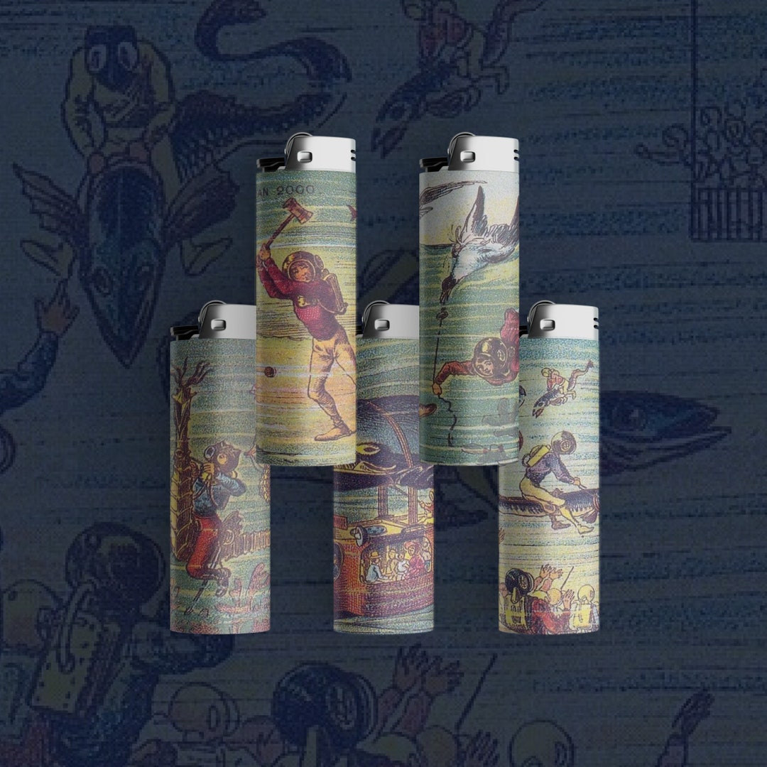 Our Aquatic Future BIC Lighter Wrap 5-pack Jean-marc Cote Paintings ...