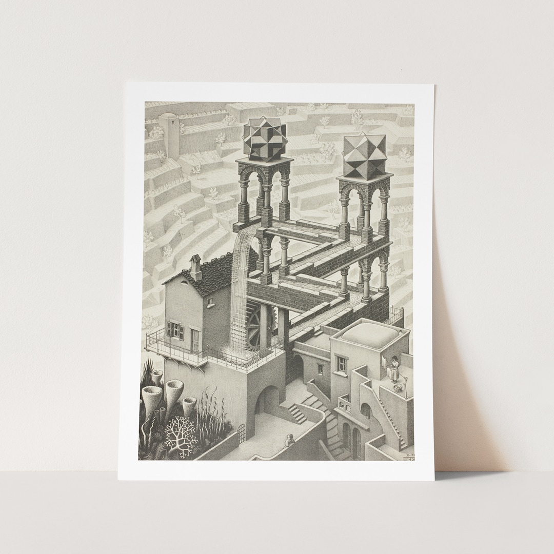 Escher's Waterfall Art History Fine Art Digital Print - Etsy