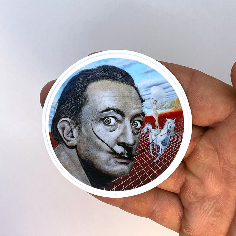 Salvador Dali Sticker Art History, Handmade, Weather-resistant ...