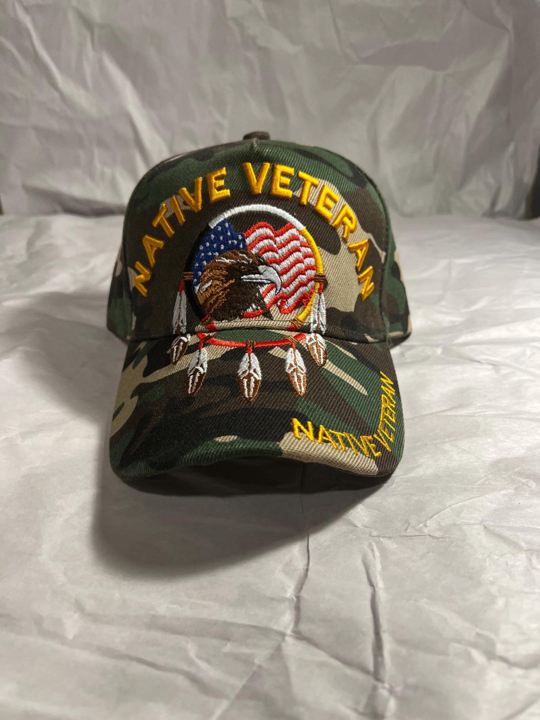 Native Pride Veteran Baseball Cap in Camouflage - Etsy