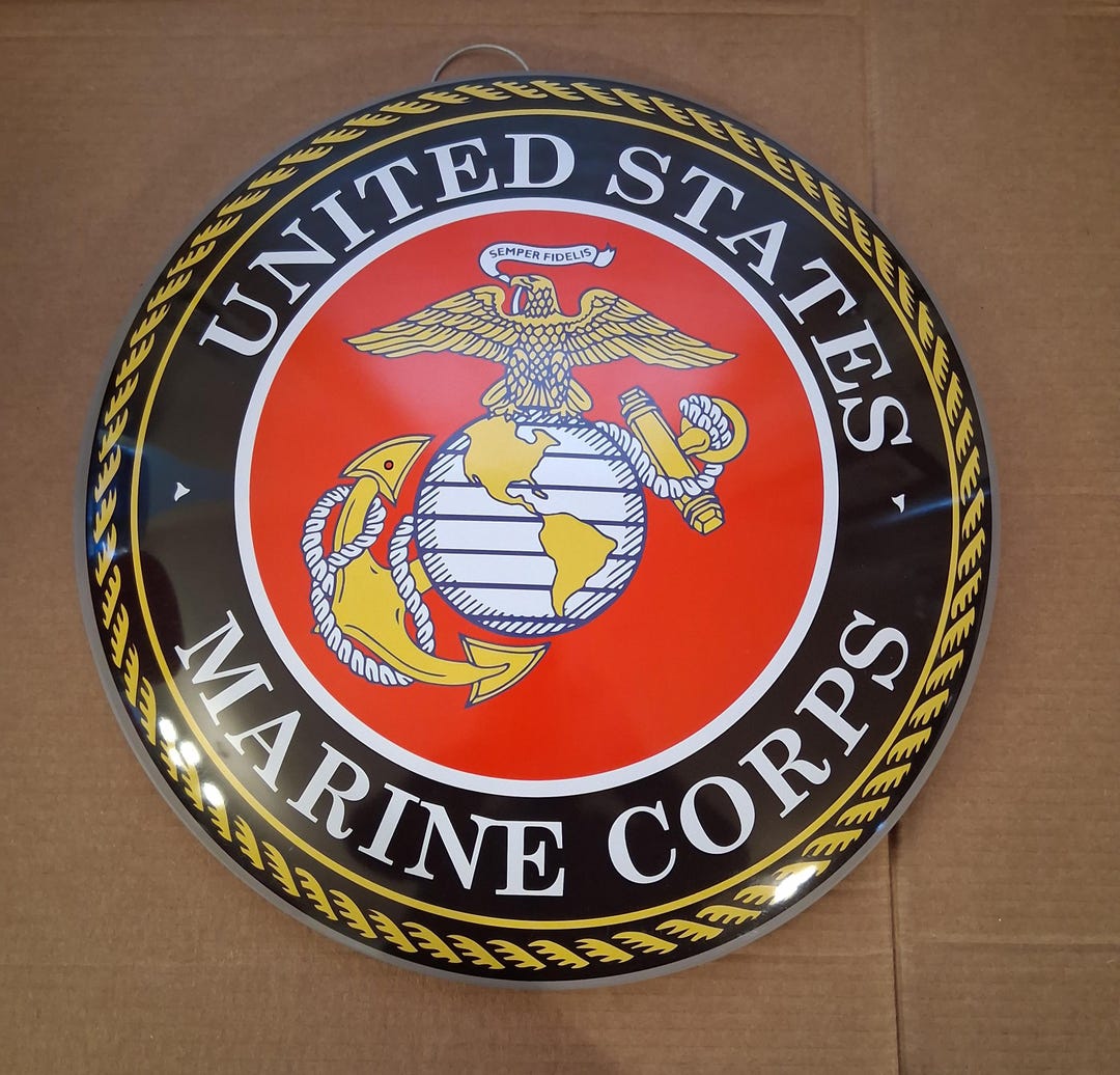 16" Marine Corps Wall Decor Mountable Sign - Etsy
