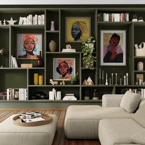 Wall Art Poster Polka-dot Elegance Inspired by Naledi Modupi and Bisa ...