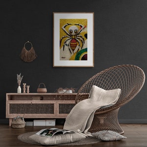 Wall Art • Poster • the Vibrant Legend of Anansi Inspired by West ...