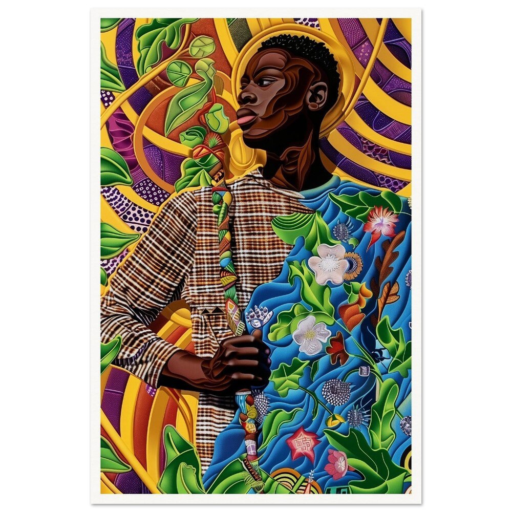 Wall Art • Poster • Strength in Nature Inspired by Bisa Butler and ...