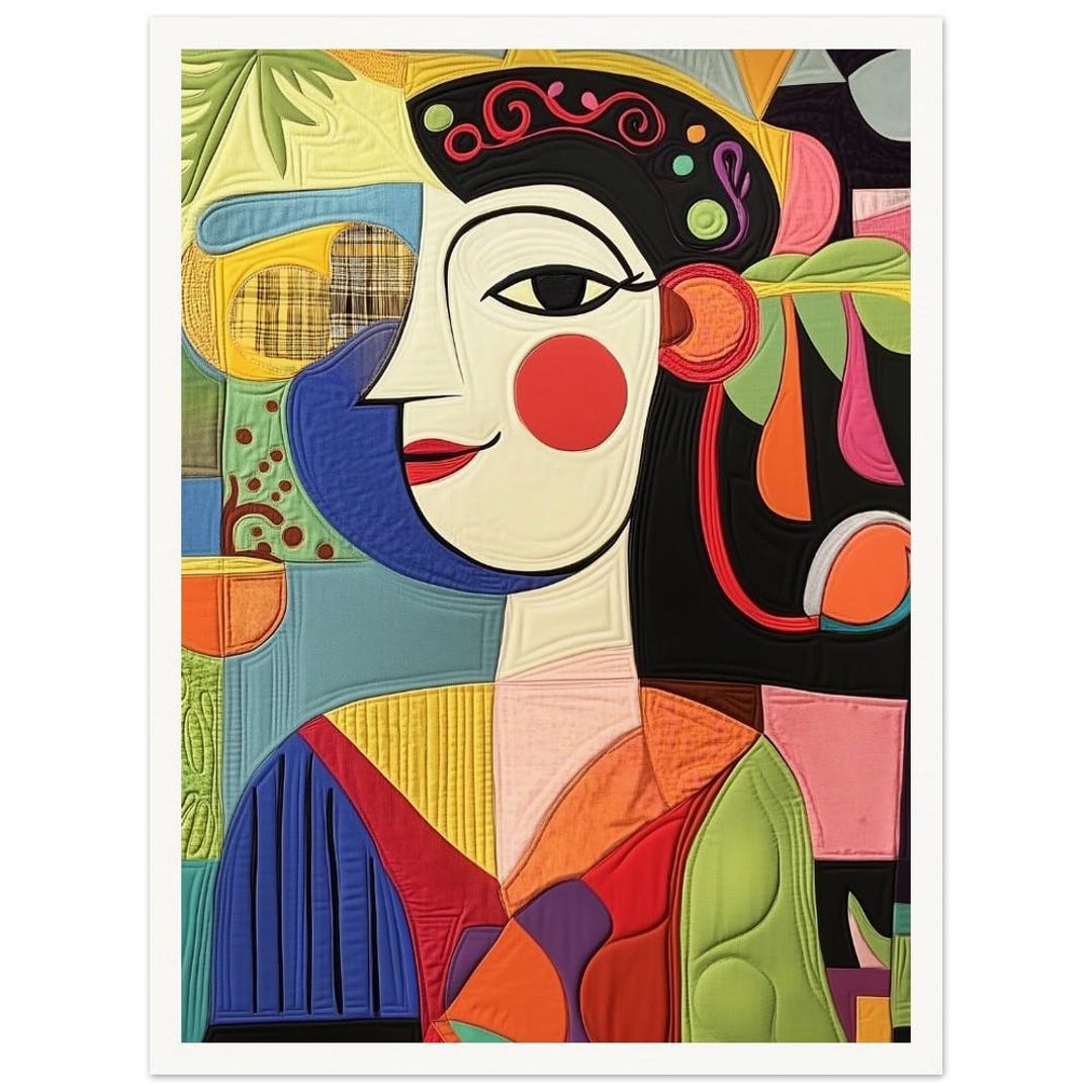 Wall Art • Poster • Quilt Art • A Modern Woman Picasso-inspired ...