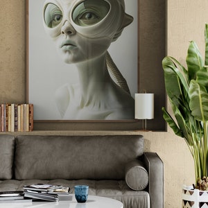 Wall Art Poster Ethereal Visitor Inspired by Star Wars Science Fiction ...
