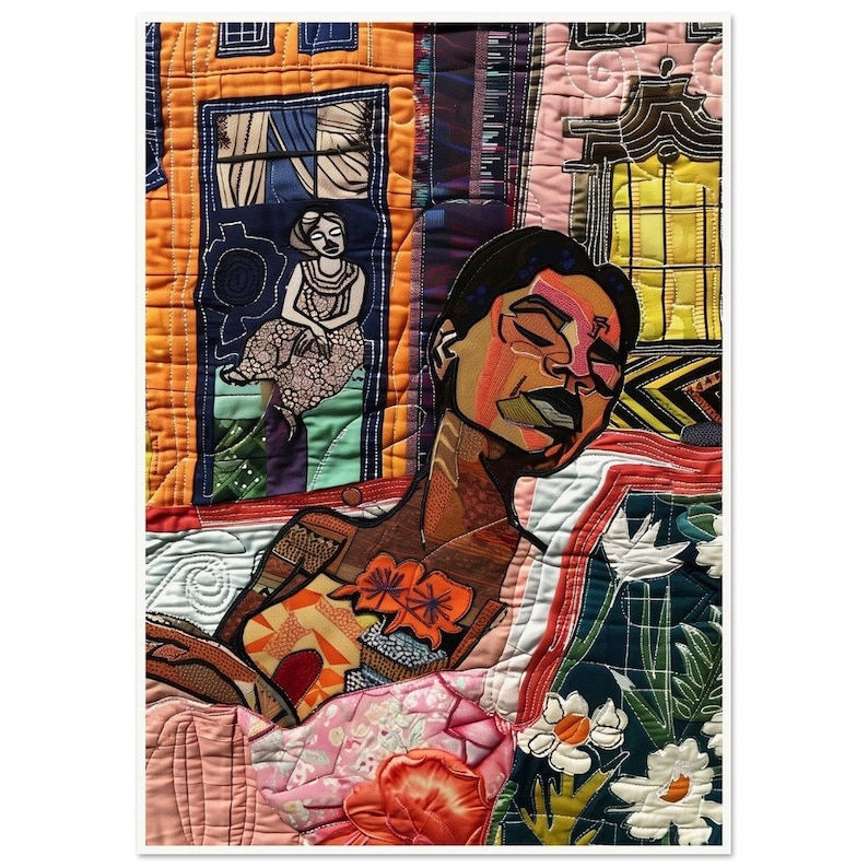 Wall Art Poster Stitched Stories Inspired by Bisa Butler - Etsy