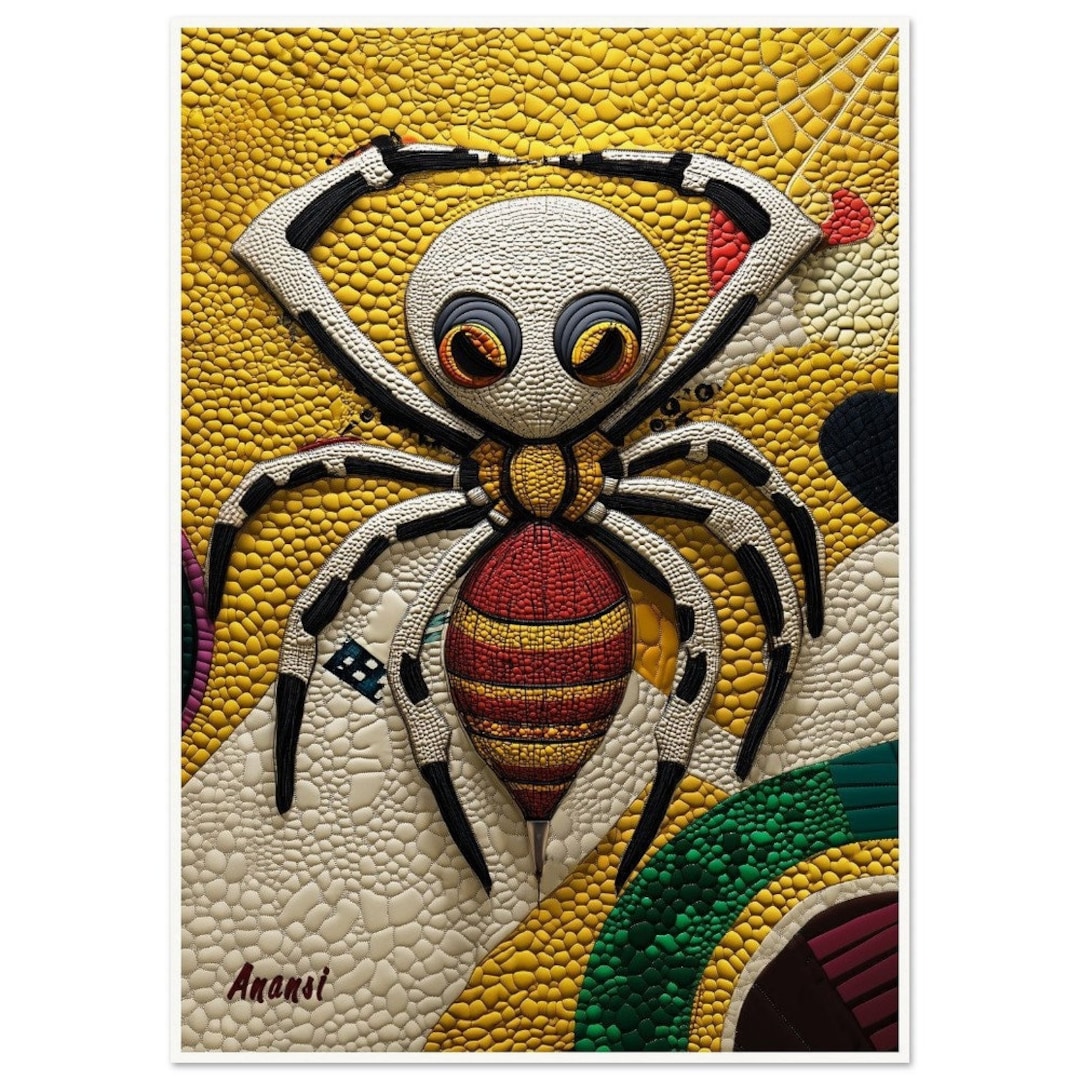 Wall Art • Poster • the Vibrant Legend of Anansi Inspired by West ...