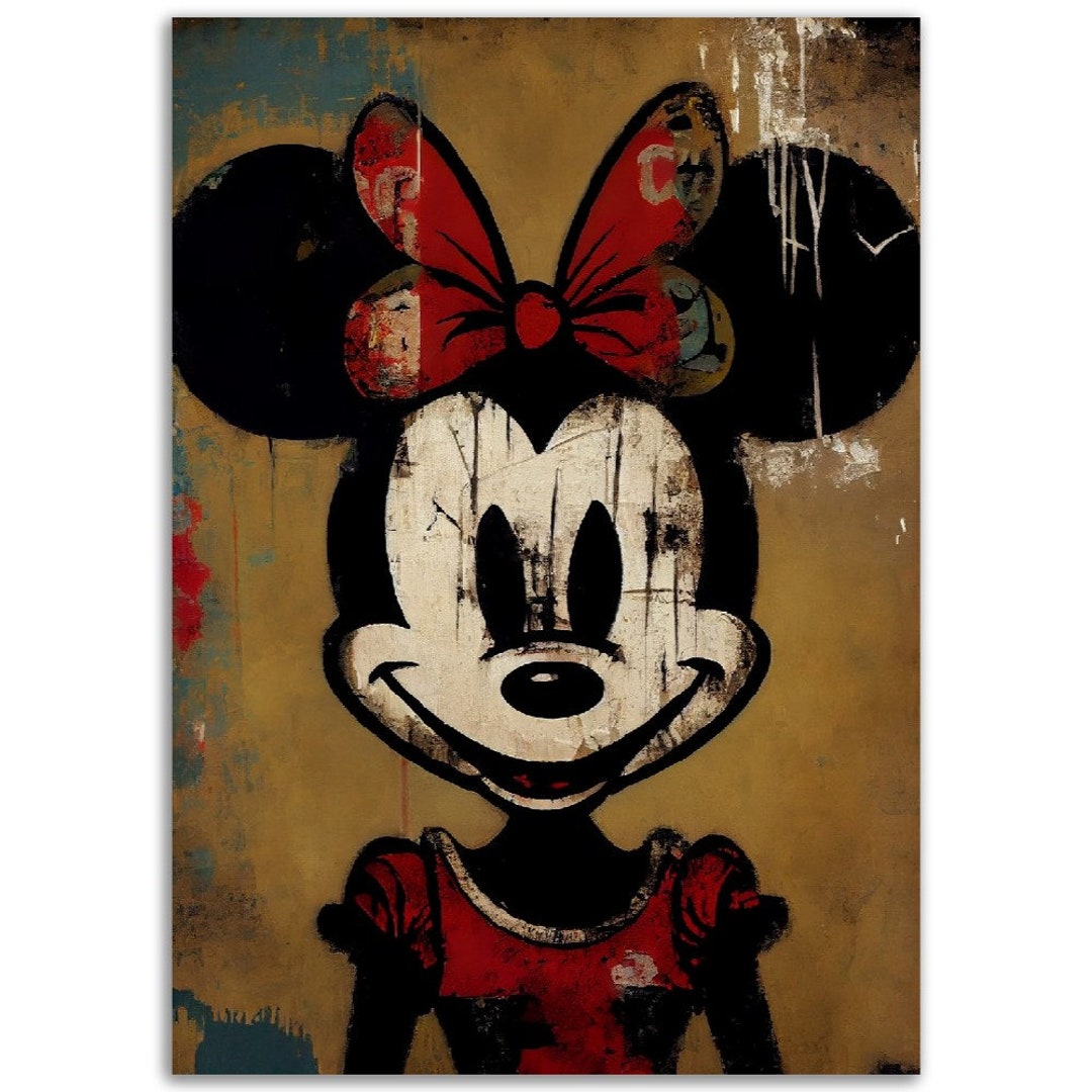 Wall Art Posters Ai Generated Kids Minnie Mouse - Etsy