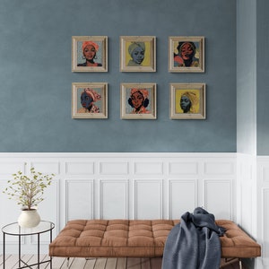 Wall Art Poster Polka-dot Elegance Inspired by Naledi Modupi and Bisa ...