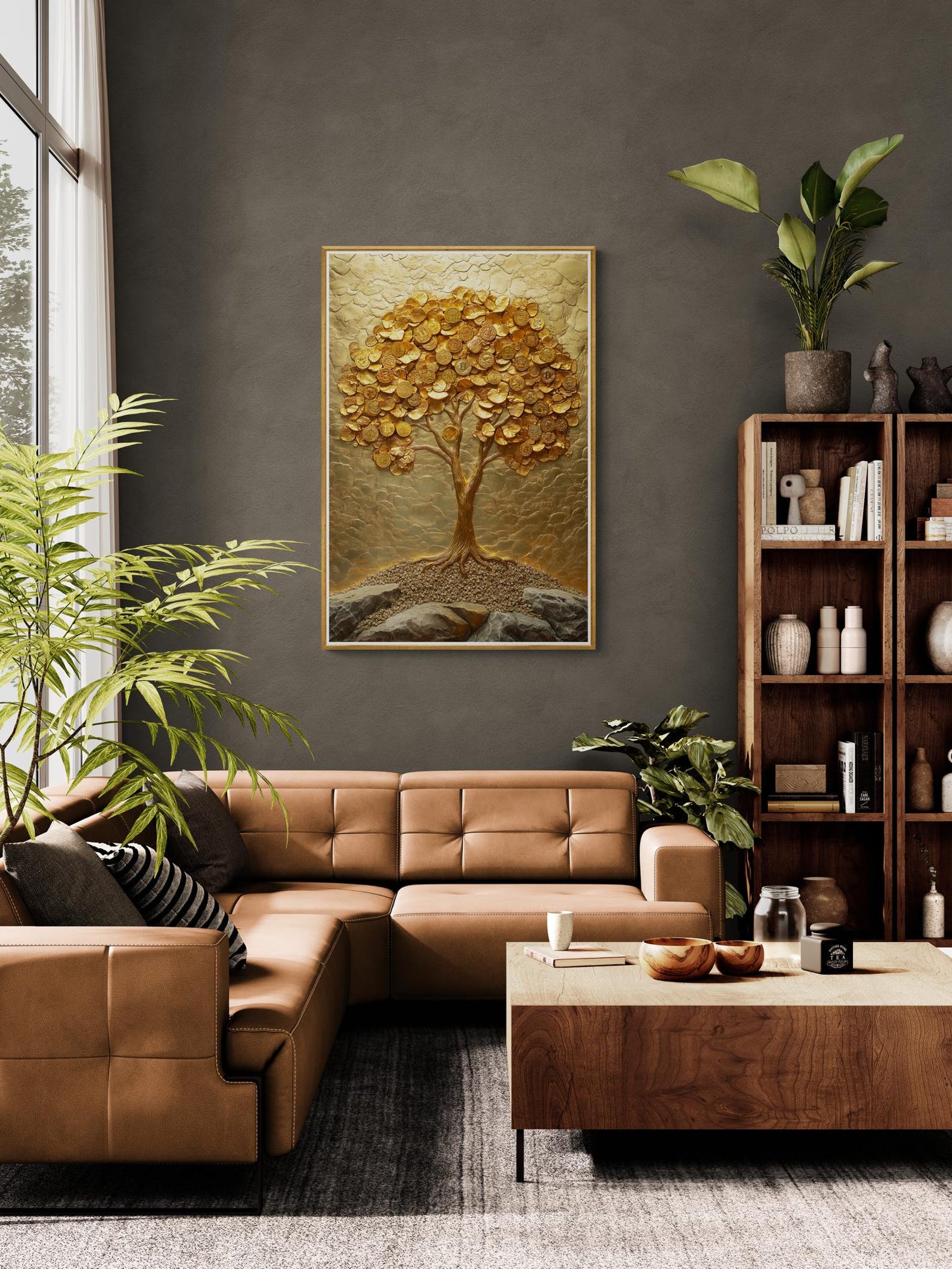 Wall Art • Poster • the Money Tree • Tree of Prosperity: A Golden ...