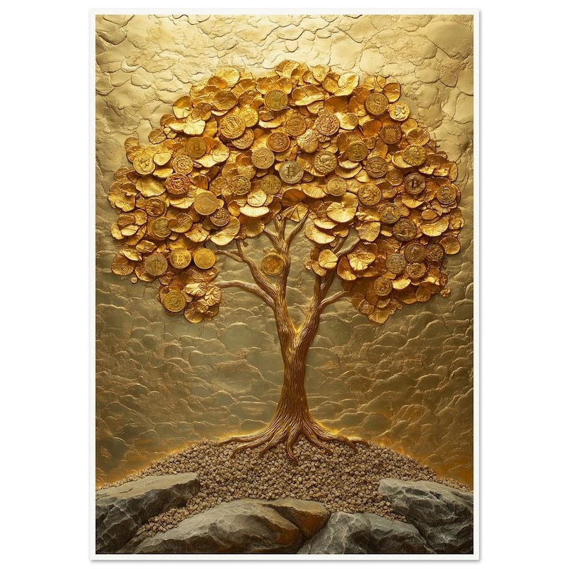 Money Tree Poster Framed - Etsy