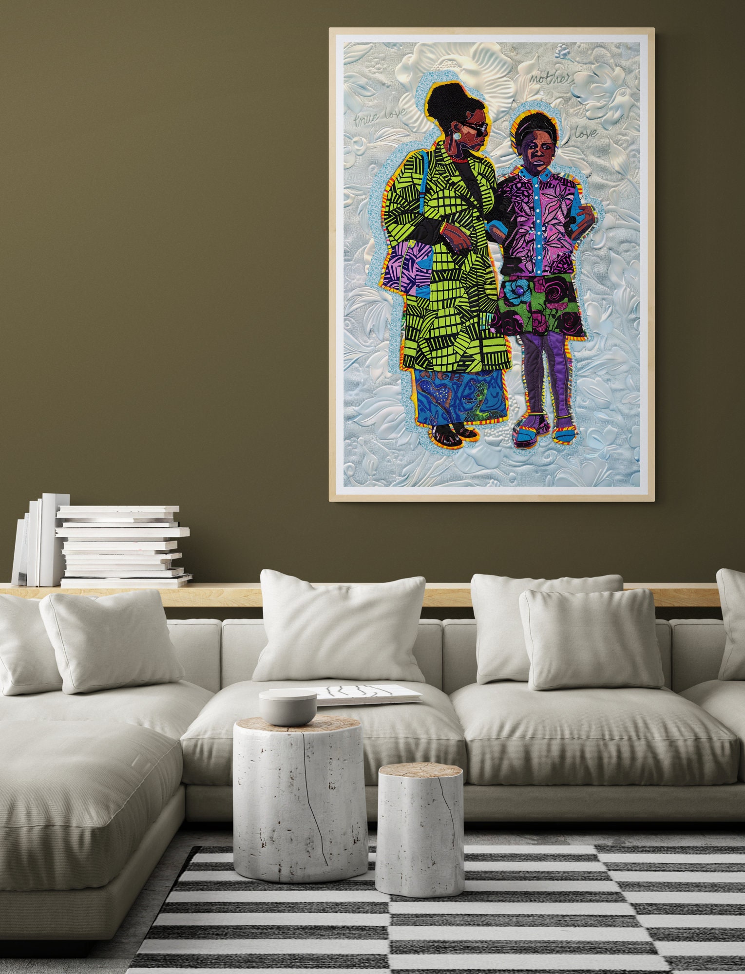 Wall Art Poster A Halo of Mothers Love Inspired by Bisa Butler - Etsy