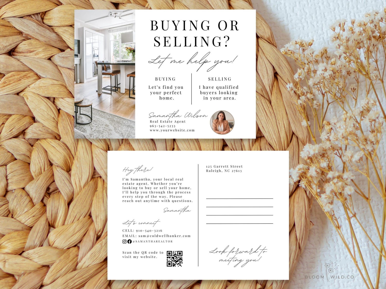 Real Estate Agent Farming Post Card, Realtor Buying Selling Post Cards ...